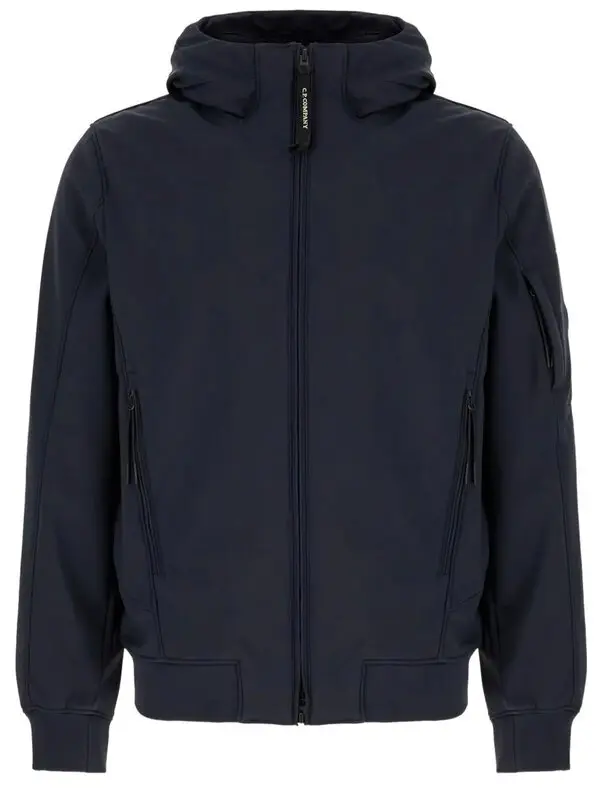 C.P. COMPANY Hooded Jacket With Zip - Blue