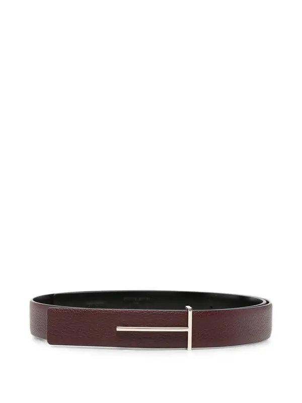 TOM FORD T Logo Belt - Red