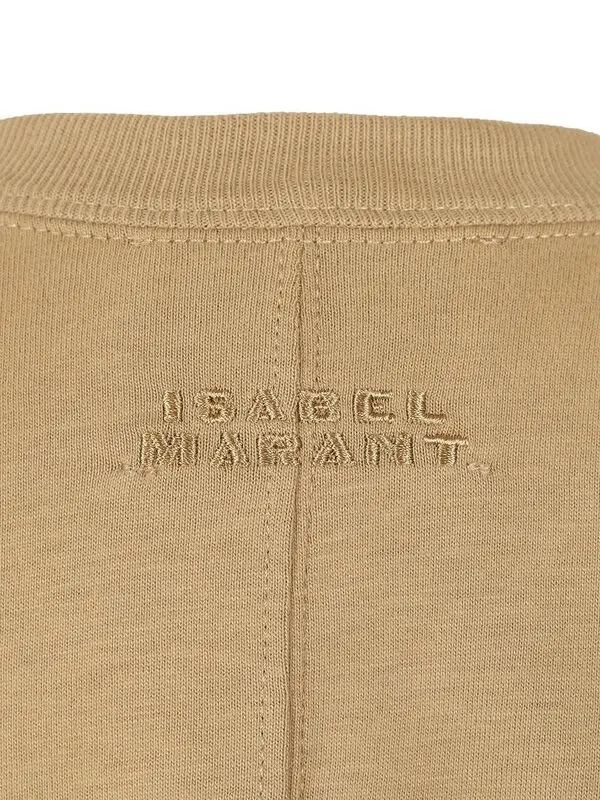 Isabel Marant Étoile Nayda Cotton Jersey T-shirt With Front Knot Detailing - Cream