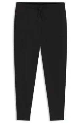 BOSS Stretch-cotton Track Pants With Puff-print Logo