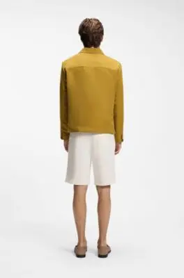 BOSS Regular-fit Jacket With Micro Pattern