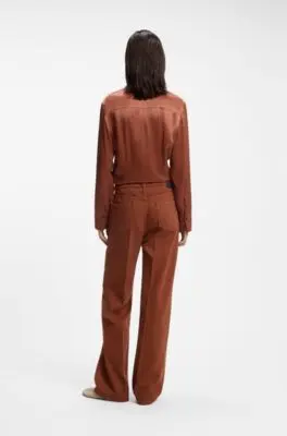 BOSS Relaxed-fit Colored Jeans In Soft Cotton Blend