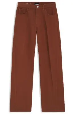 BOSS Relaxed-fit Colored Jeans In Soft Cotton Blend