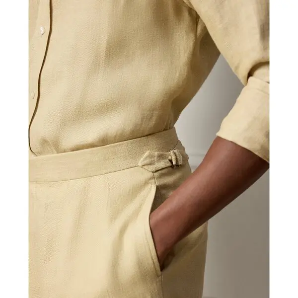 Ralph Lauren Gregory Hand-tailored Linen Trouser
