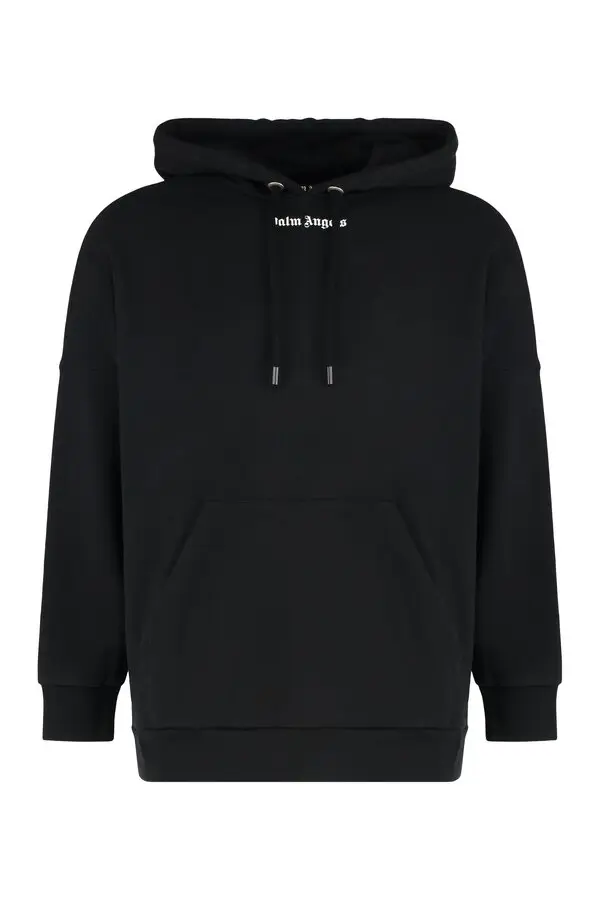 Palm Angels Hooded Cotton Sweatshirt With Logo