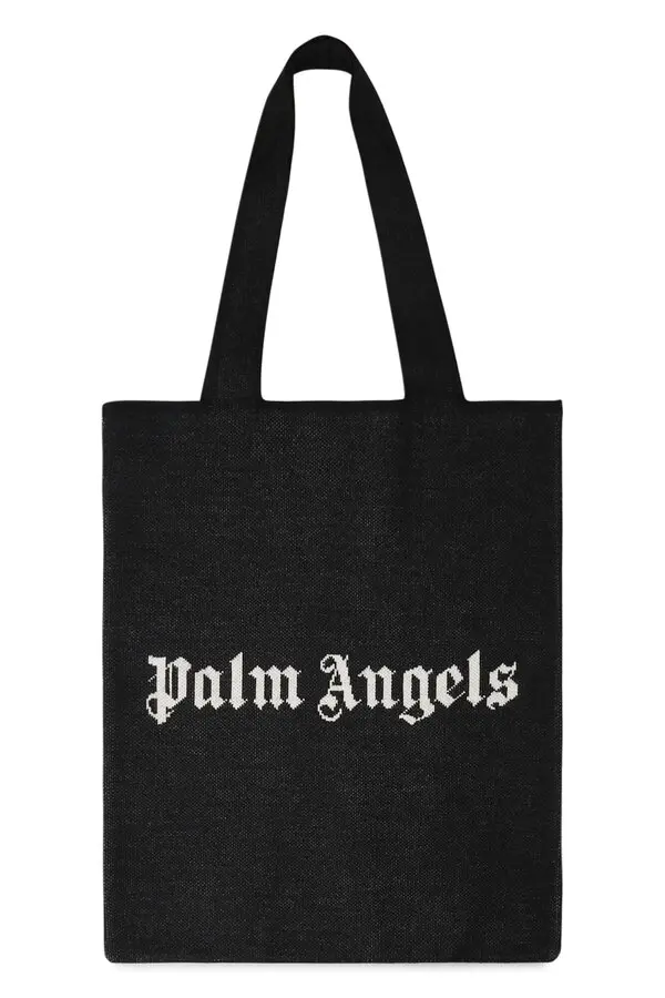 Palm Angels Logo-print Tote - Black