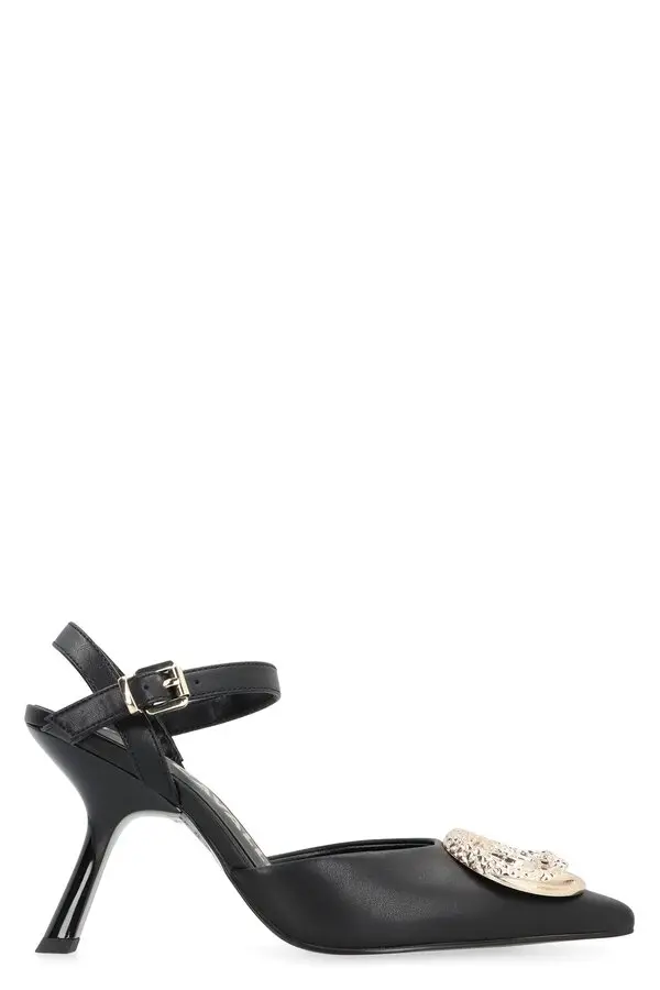 Just Cavalli Chic Heeled Sandals - Black