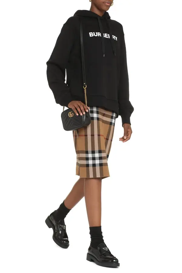 Burberry Printed Hoodie - Black