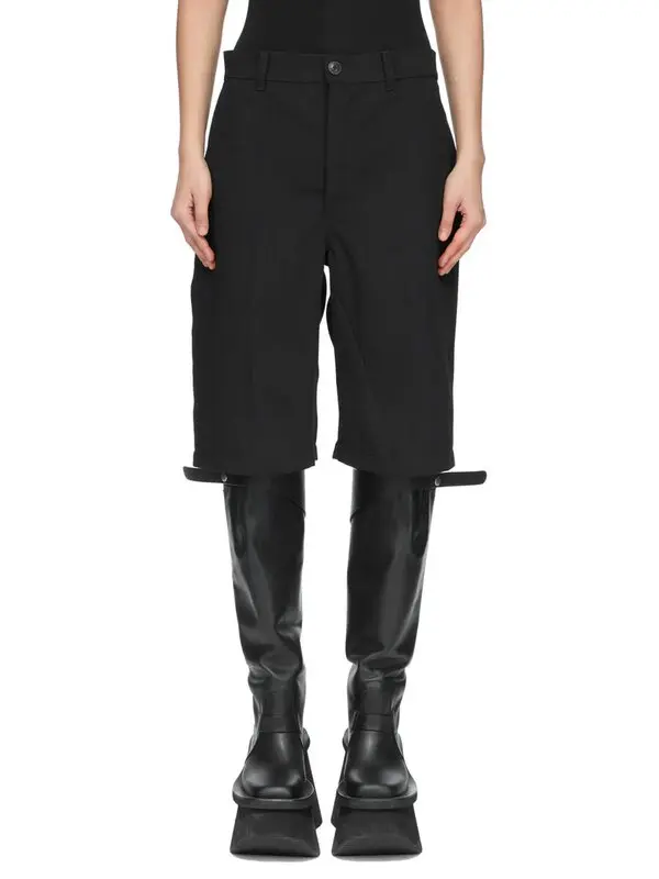 Rick Owens Knee-length Wool Shorts - Nero