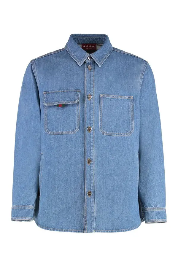 Gucci Washed Certified Cotton Shirt - Denim