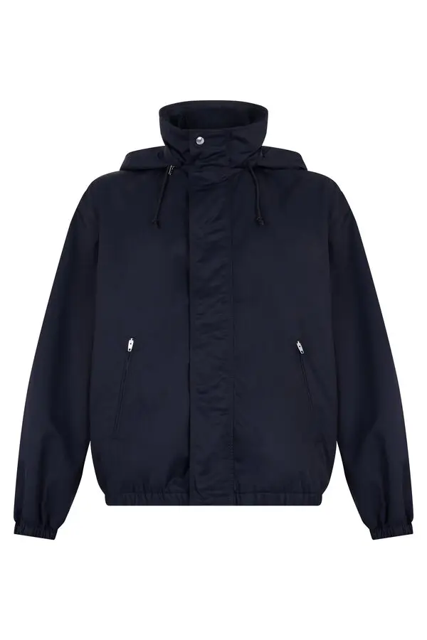 Celine Wind Jacket In Twill Generous Fit - Blue