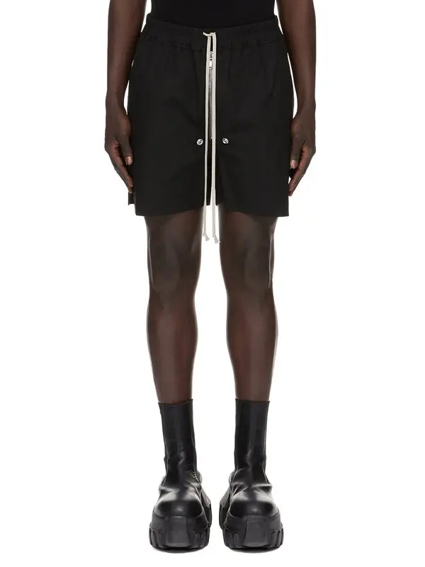 Rick Owens Poplin Shorts With Drawstring Waist