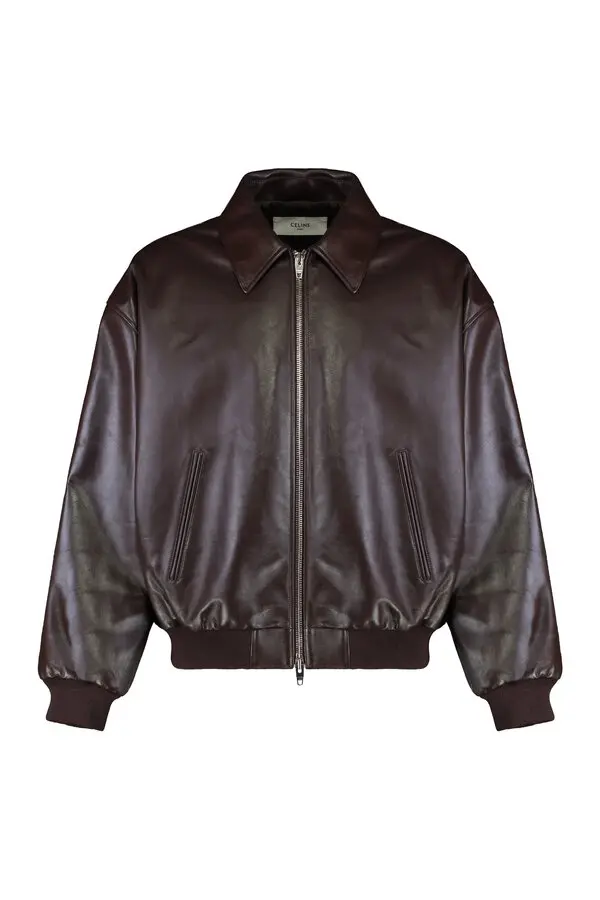 Celine Teddy Jacket In Calfskin