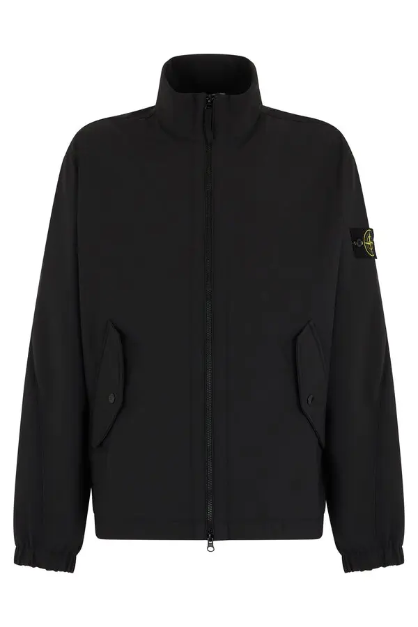 Stone Island Technical Windbreaker With Zip And Pockets Mini Fit