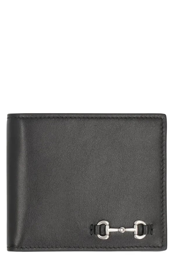 Gucci Horsebit-detail Bifold Card Holder - Black