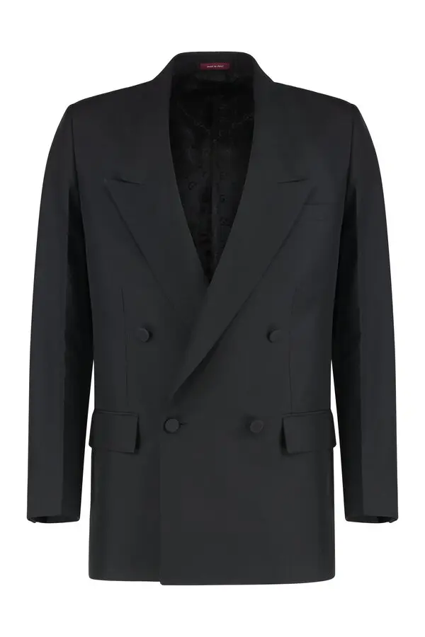 Gucci Wool Gabardine Double-breasted Jacket