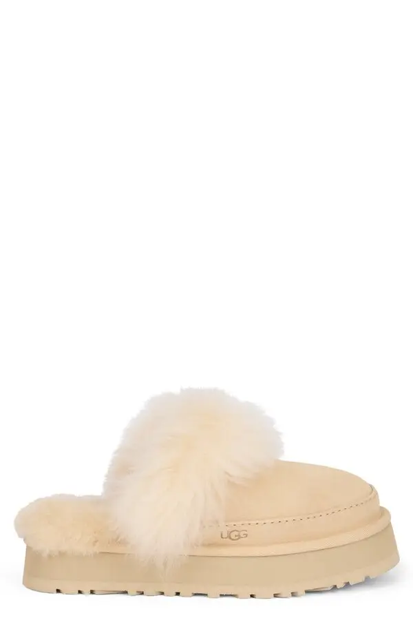 UGG Chalet Slippers With 2.54 Cm Platform - Beige