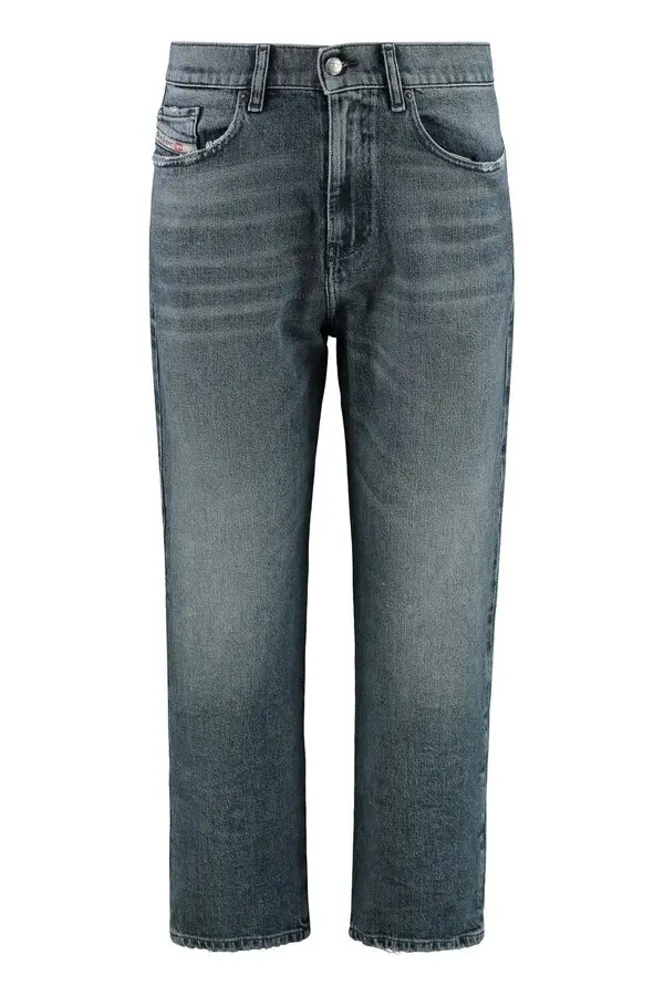 DIESEL® Regular Fit Ripped Jeans For