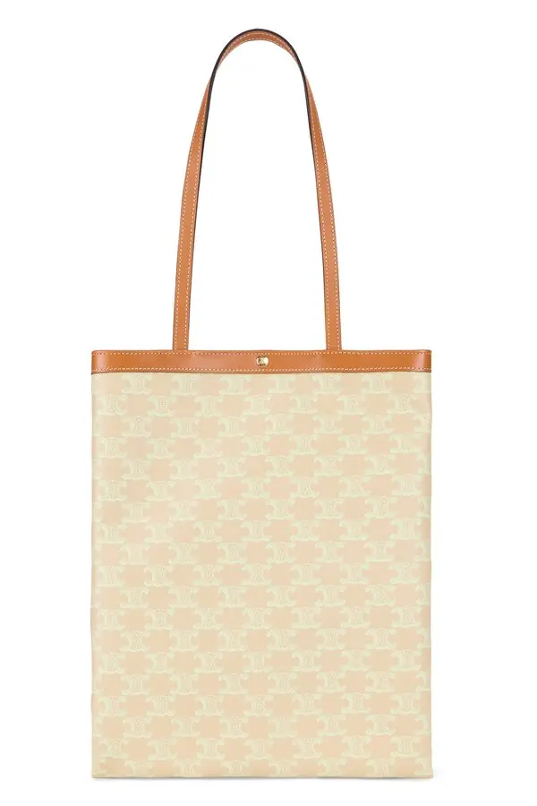 Celine Medium Tote Handbag In Triomphe Canvas