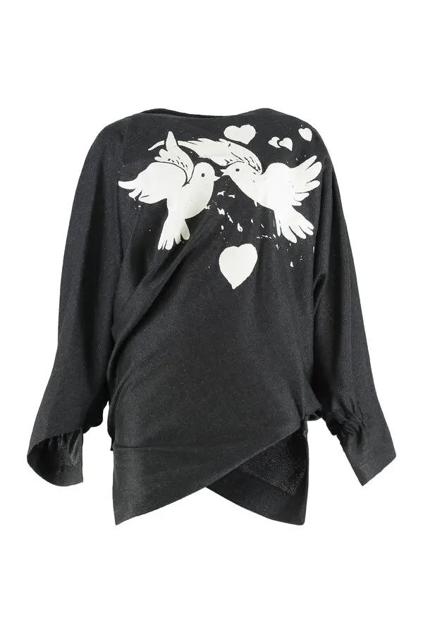 VIVIENNE WESTWOOD Infinity Long-sleeve Sweater - Grey