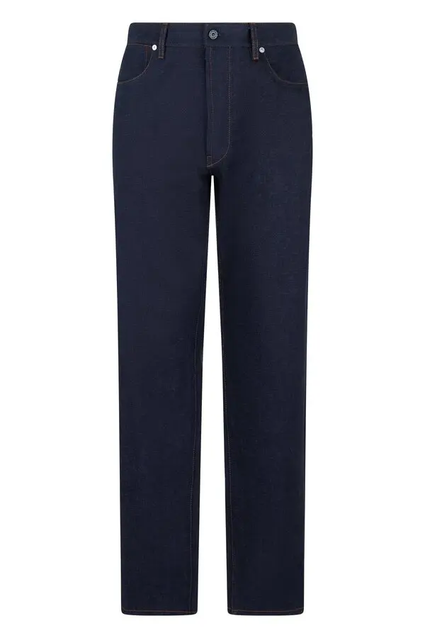 Stone Island Straight Leg Cotton Jeans For - Denim
