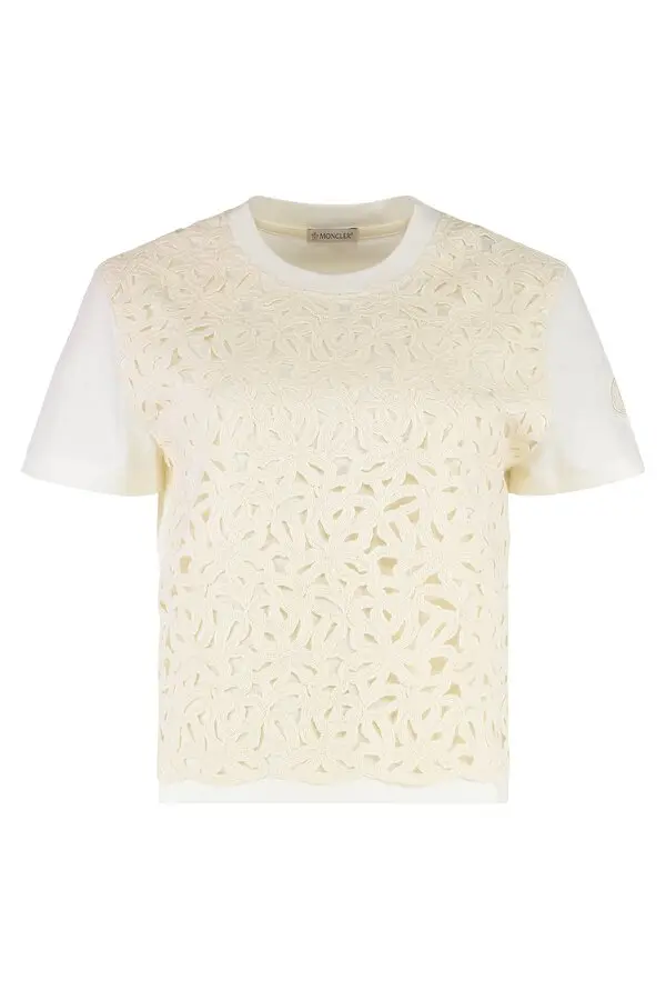 Moncler Crew-neck T-shirt - Ivory