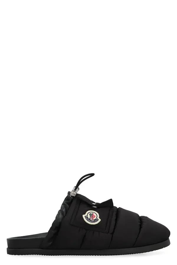 Moncler Mon Pocket Slippers - Black