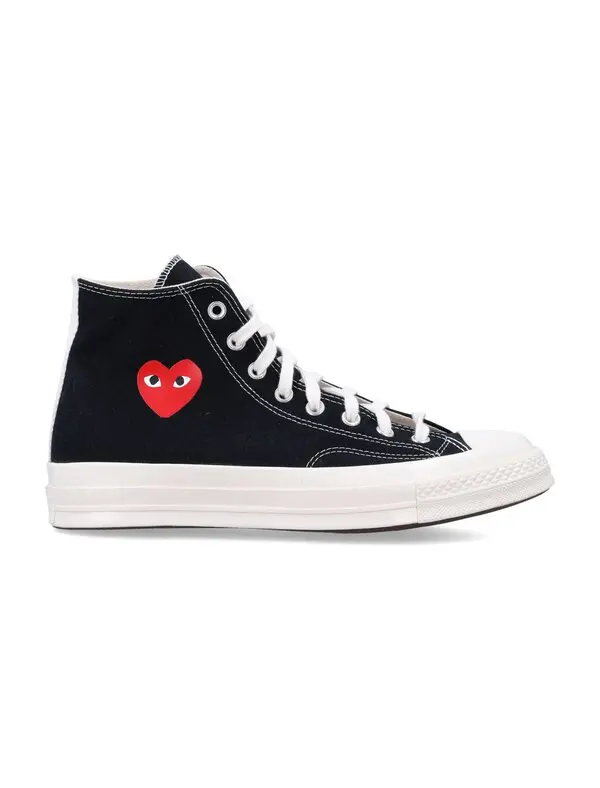 Play Comme Des Garcon Mini Heart Hi-top Sneakers - Black