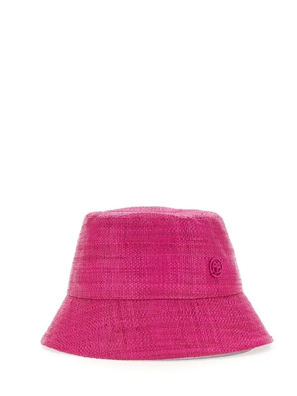 Ruslan Baginskiy Embroidered-logo Bucket Hat - Fuchsia