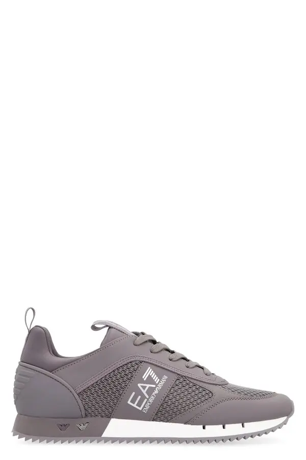 EA7 Low-top Vegan Leather Sneaker With Mesh Inserts