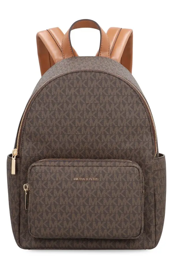Michael Kors Tanner Medium Signature Logo Backpack - Brown