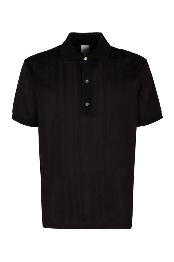 Paul Smith Knitted Cotton Polo Shirt