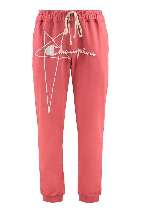 Rick Owens Logo-embroidered Drawstring Track Pants