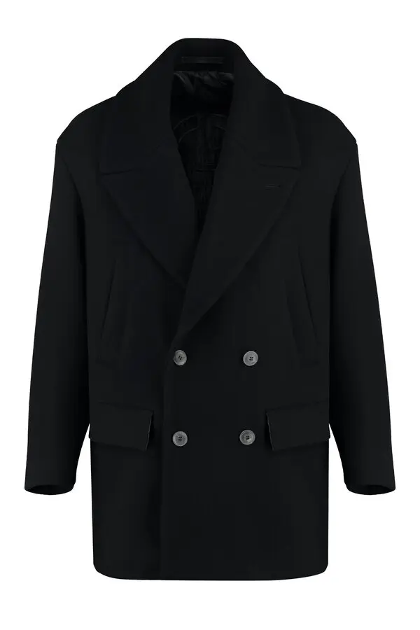 Giorgio Armani Wool Blend Double-breasted Jacket