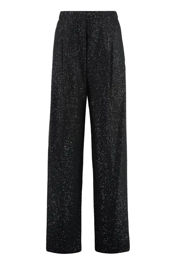 Max Mara Navigli Sequined Trousers - Black
