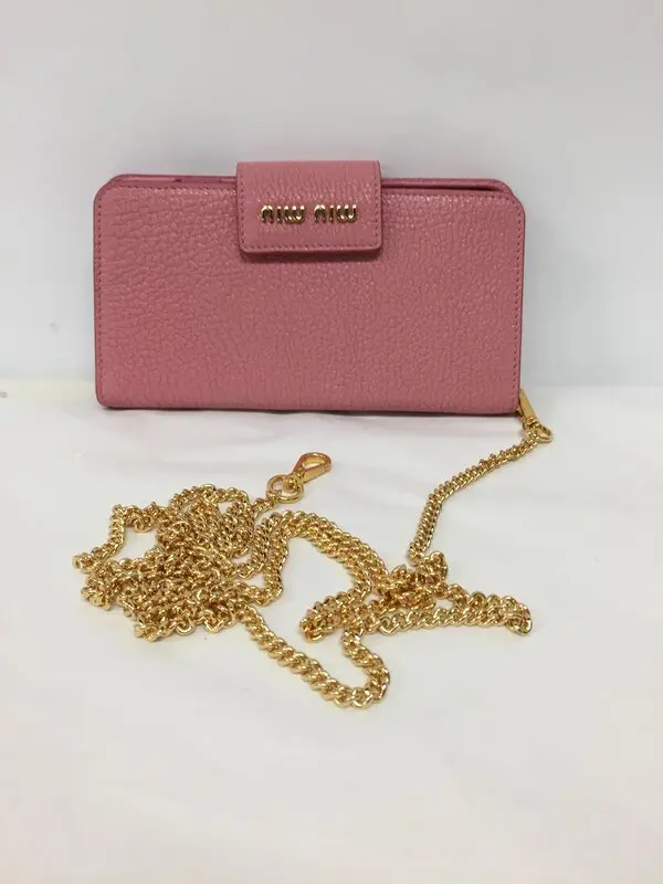 Miu Miu Grainy-leather Phone Case - Pink