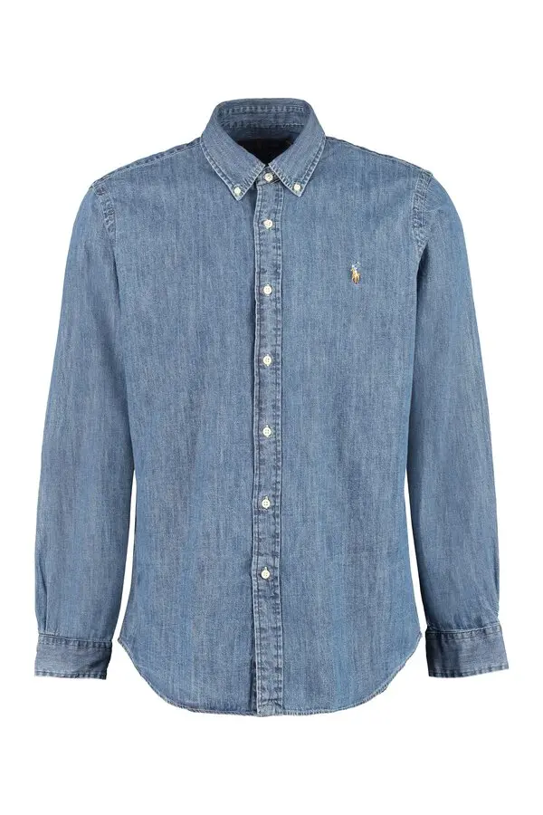 Polo Ralph Lauren Classic Polo Embroidered Shirt - Denim