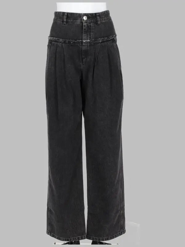 MARANT ETOILE Chic High-waisted Trousers For - Black
