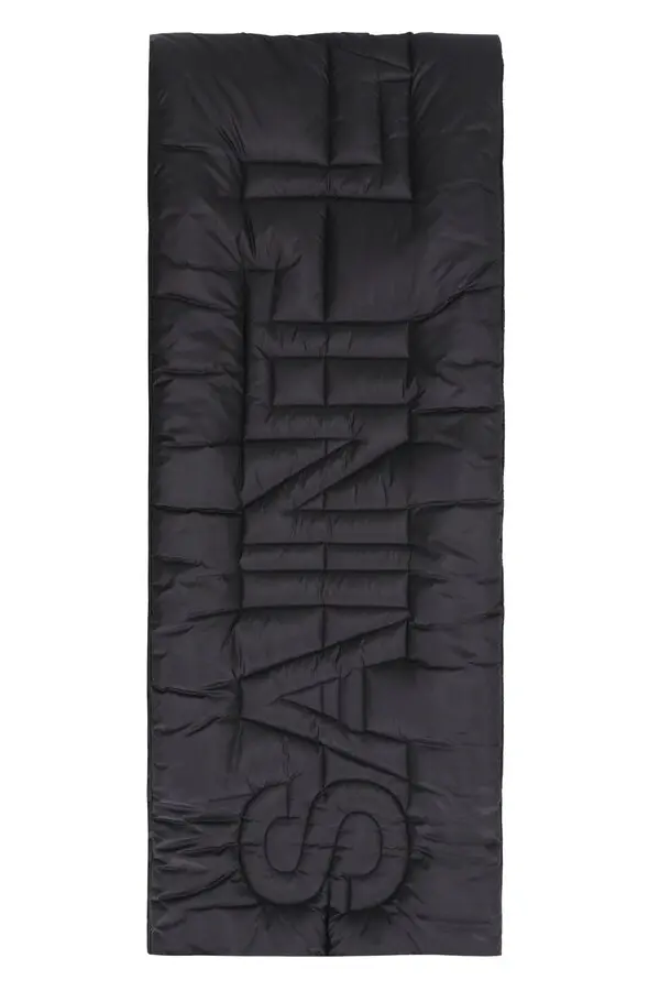 Saint Laurent Padded Nylon Scarf - Black