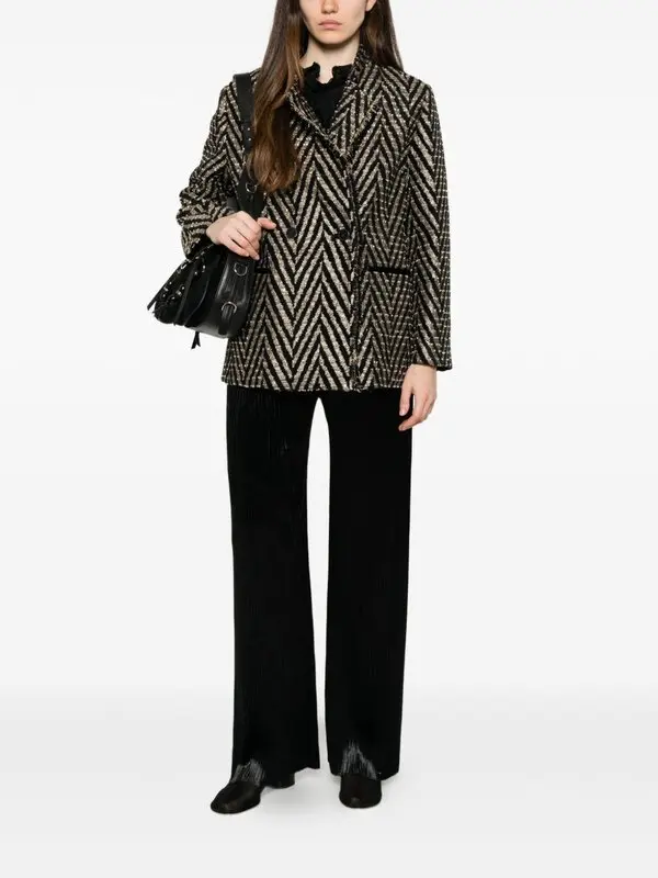 FORTE_FORTE Chevron Oversized Jacket