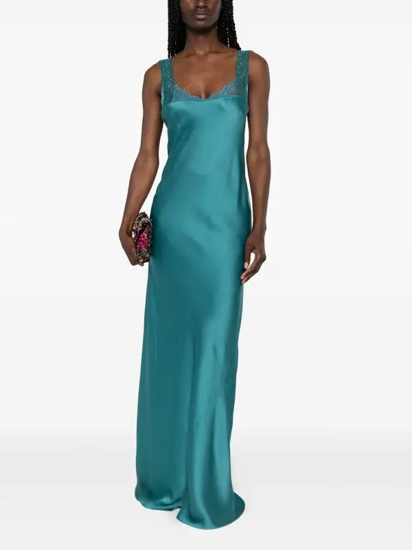 FORTE_FORTE Lace Detail Long Dress
