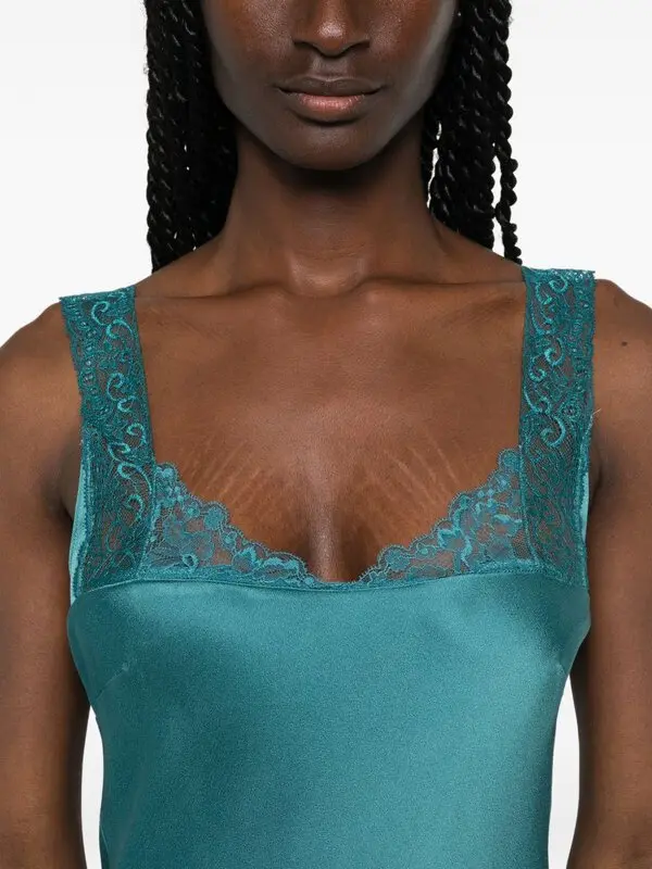 FORTE_FORTE Lace Detail Long Dress