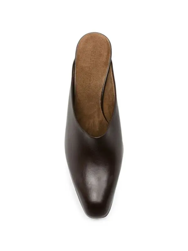 Khaite Colt Leather Mules