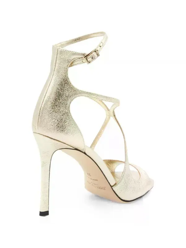 JIMMY CHOO Azia Strappy Sandals - Gold