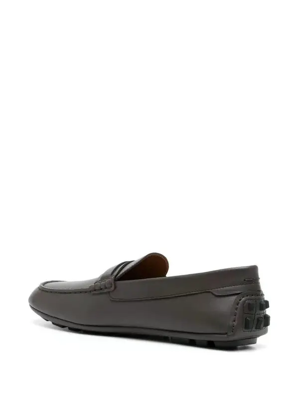 Bally Emblem-plaque Leather Driving Shoes