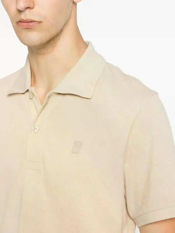 Sandro Monogram-patch Polo Shirt