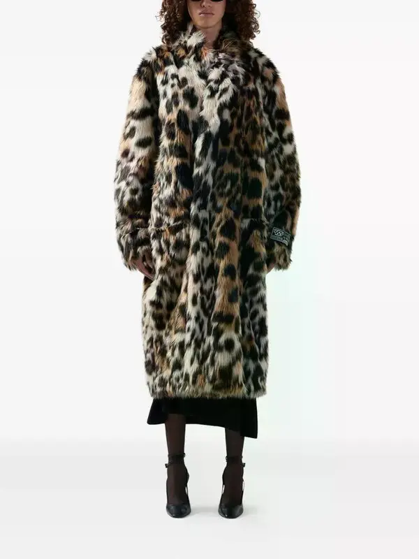 Gcds Leopard Print Coat