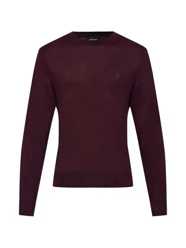 Dsquared2 Logo-embroidered Wool T-shirt