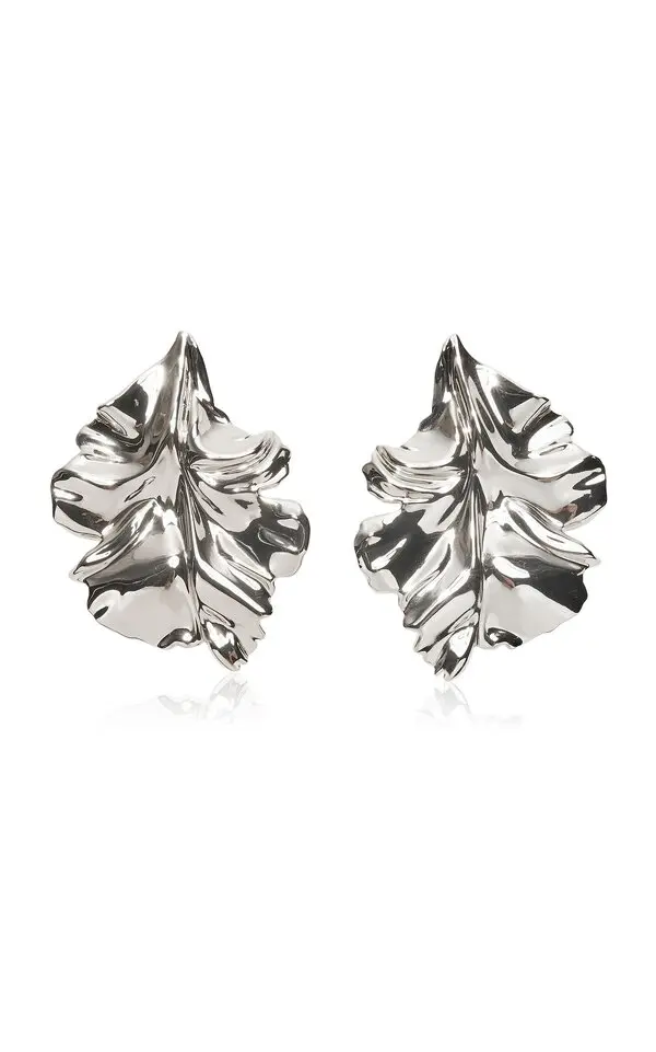 Carolina Herrera Petal Earrings - Silver