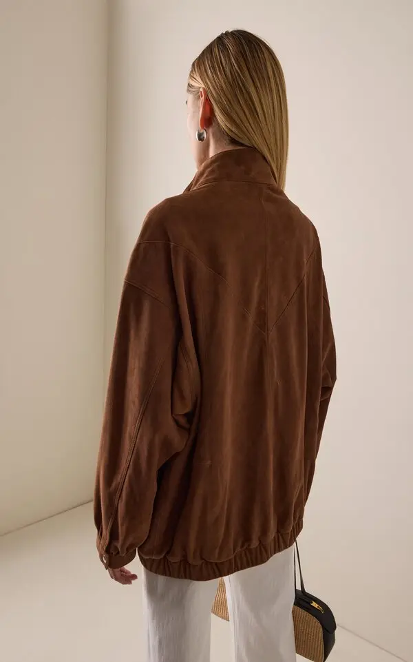 THE GARMENT Geneve Suede Bomber Jacket
